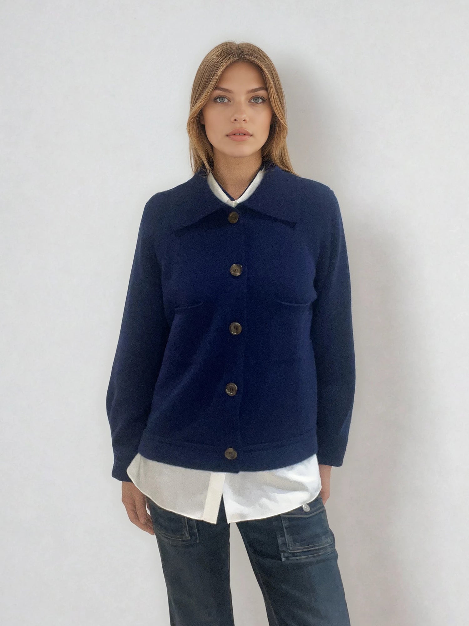 BIANCA jacket in cashmere, silk and merino - THEN PARIS